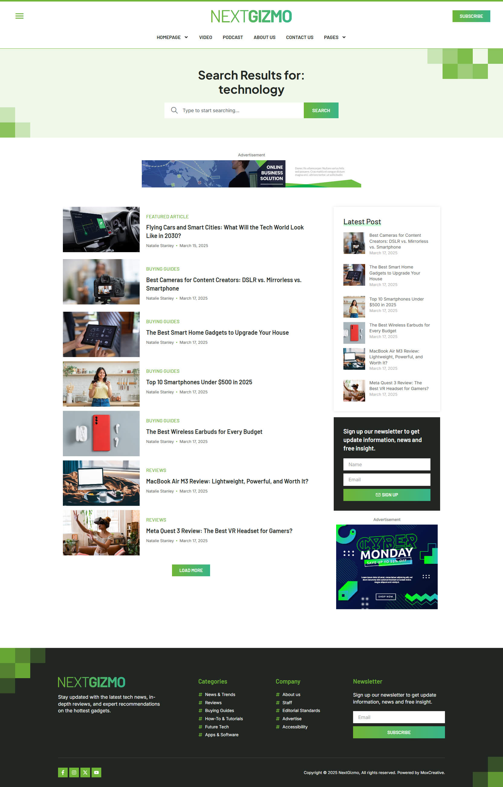 NextGizmo - Gadget News & Magazine Elementor Template Kit by moxcreative